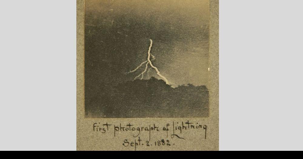 The first scientific photo of lightning was taken 138 years ago today ...