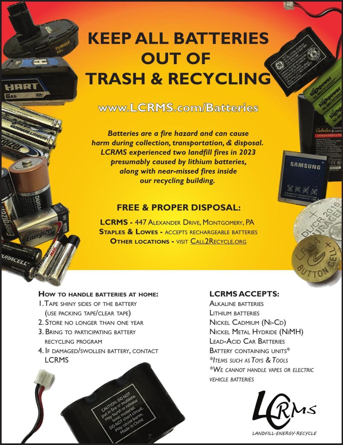 What should you do with old batteries? New program helps with safe ...