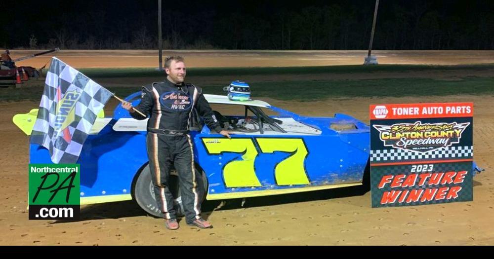 Adams battles to emotional victory at Clinton County Speedway ...