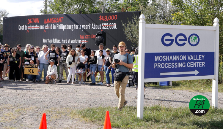 Protesters demand closure of Moshannon Valley ICE facility in ...
