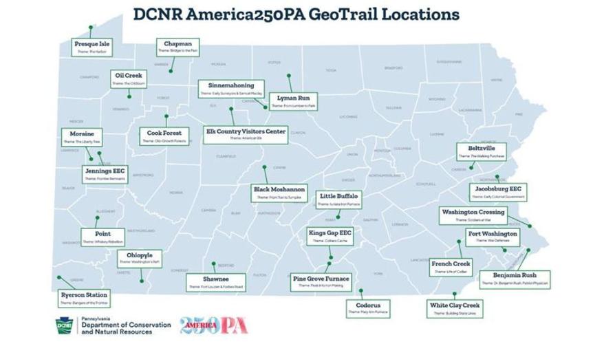 DCNR launches America250PA GeoTrail through state parks | News ...