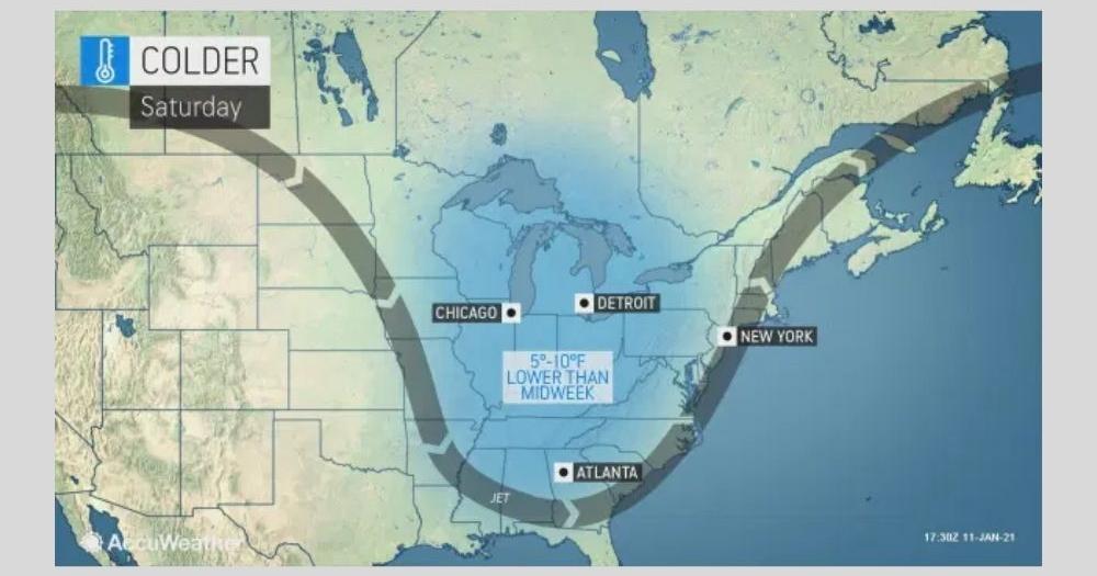 Cold blast to pave the way for Eastern Seaboard snow through mid ...
