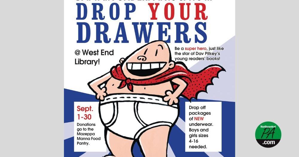 Take a 'brief' visit to the West End Library and drop your drawers for ...