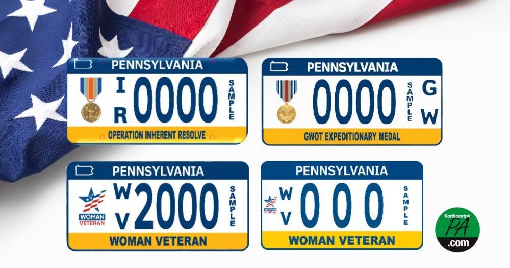 New military license plates available to honor Pa. veterans | Community ...