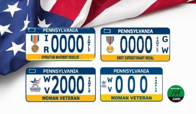 New military license plates available to honor Pa. veterans | Community ...