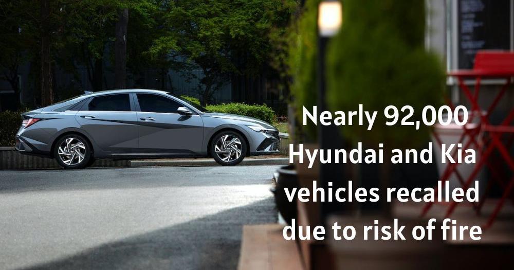 Around 92,000 Hyundai and Kia vehicles recalled due to risk of fire ...