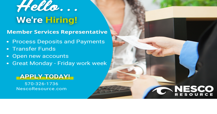 Nesco Resource is recruiting for a Member Services Representative ...