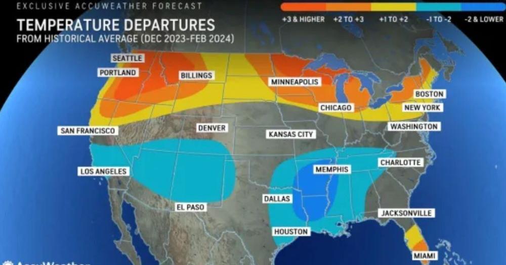 AccuWeather: US winter forecast for the 2023-2024 season | Life ...