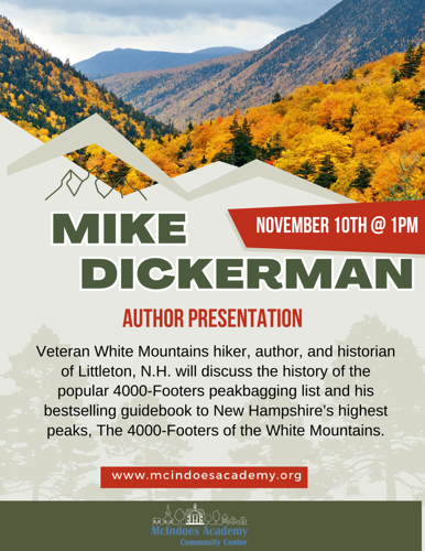 Author Presentation: Mike Dickerman | Upcoming Events in Vermont's ...