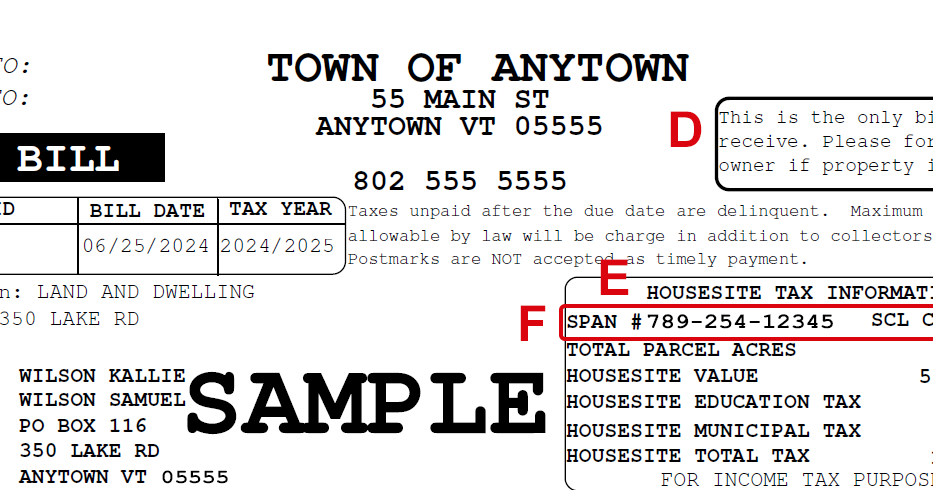 Property tax sample | | northstarmonthly.com