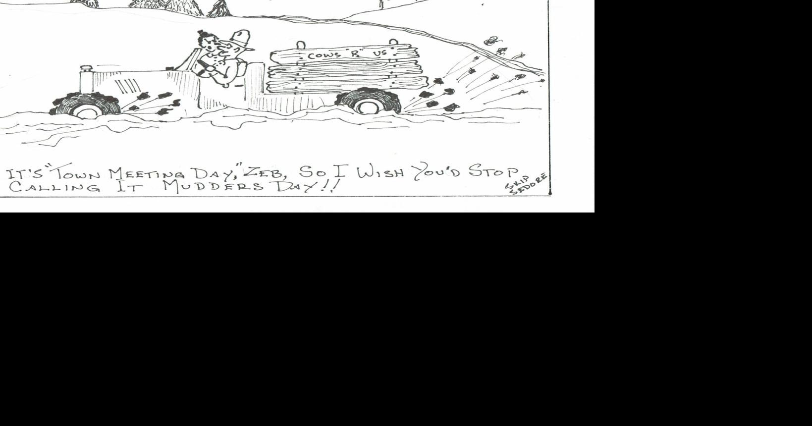 Skip Sedore - town meeting day | Cartoons Illustrations ...