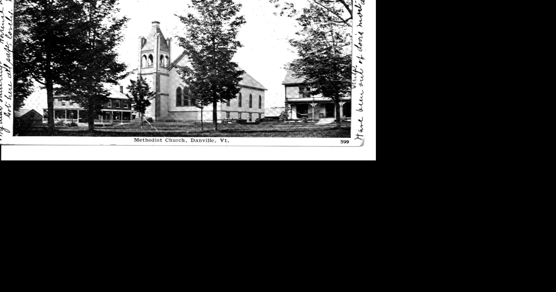 Danville Green w Meth Church & Brick House.TIF | Historical Photos of ...