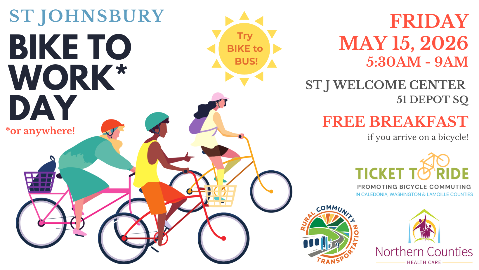 Bike to Work Day in St Johnsbury | Upcoming Events in Vermont's ...