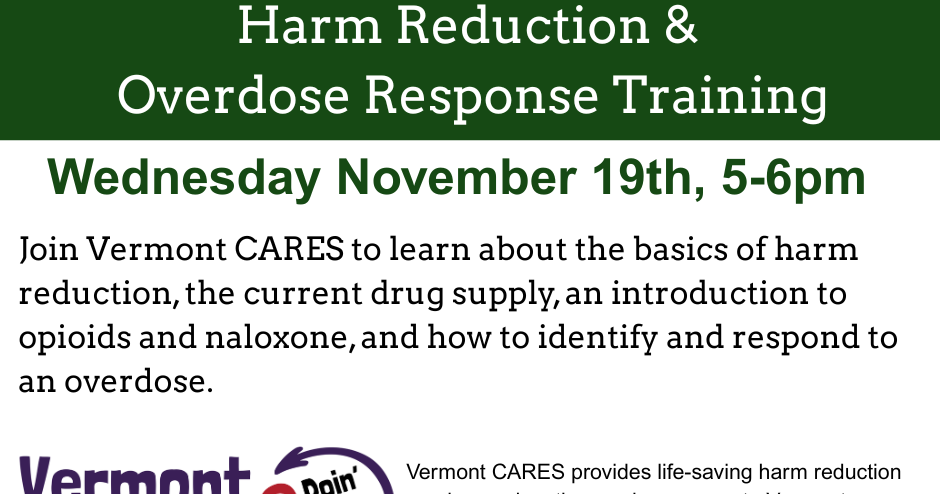 Harm Reduction & Overdose Response Training | Upcoming Events in ...