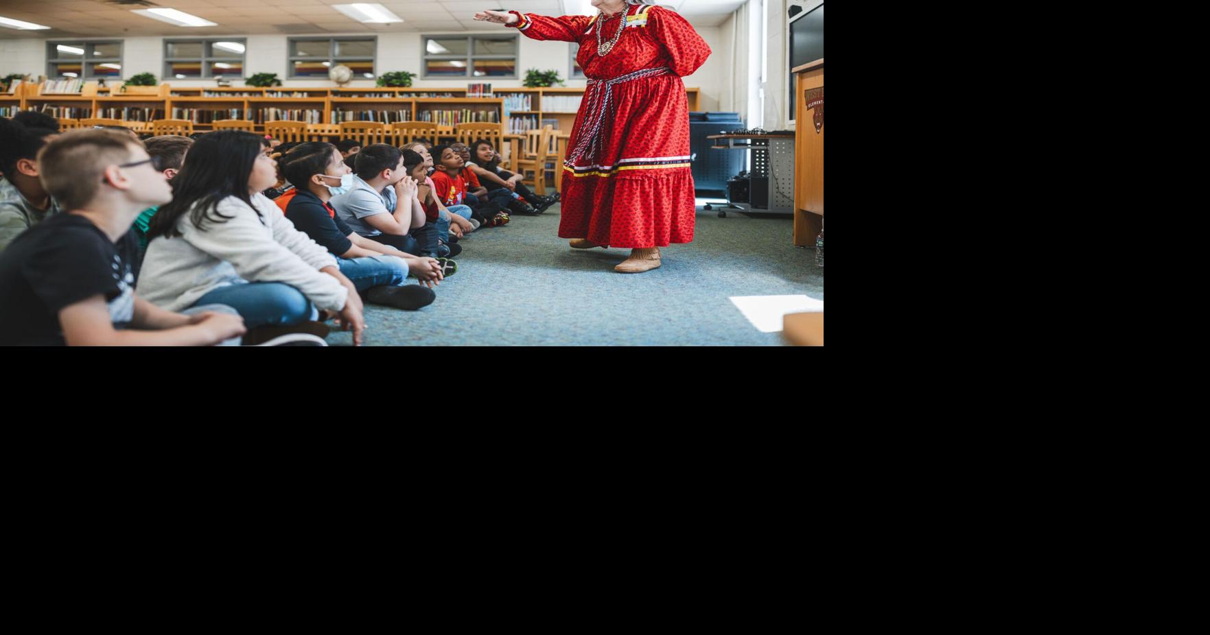 Storyteller Carol Brown shares Native American fables with local third ...