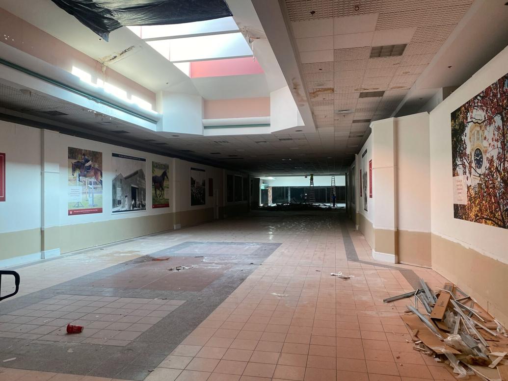 Rural King construction begins at Mount Berry Mall: Interior demolition ...