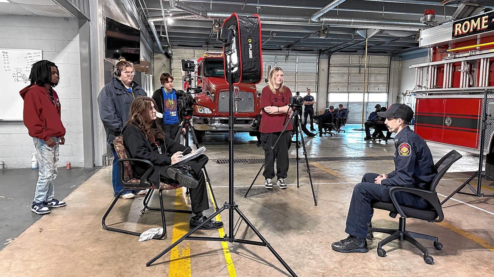 FCS FAME spends the day with local firefighters | Education ...