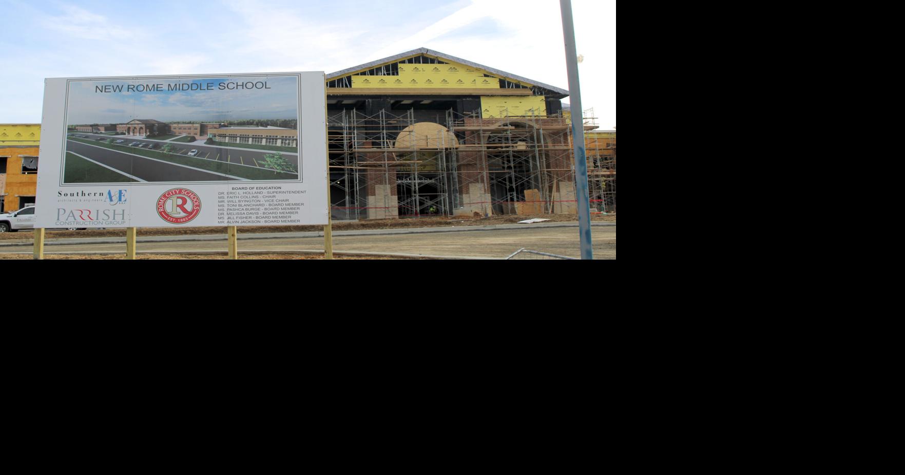 Rome Middle School On Schedule To Open For 2026-27 School Year | Local ...