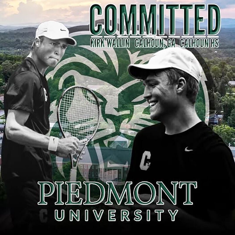 PREP TENNIS: Calhoun's Kirk Wallin to play tennis for Piedmont | Sports ...
