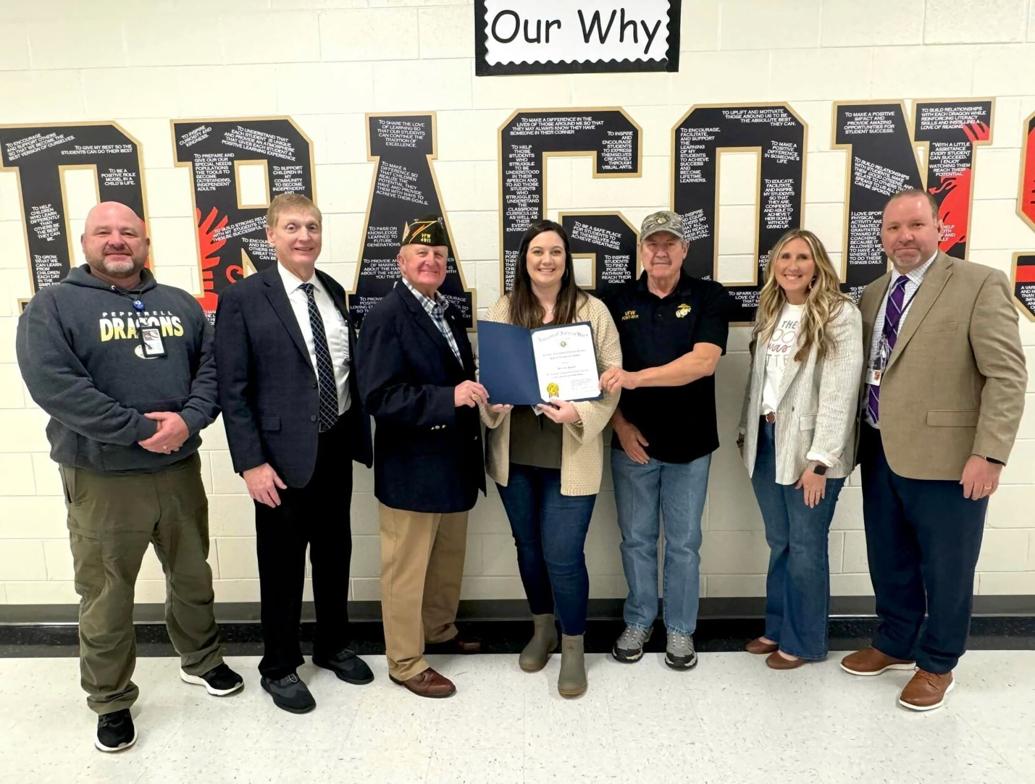 Pepperell Middle School Teacher Named VFW Northwest Georgia Region ...
