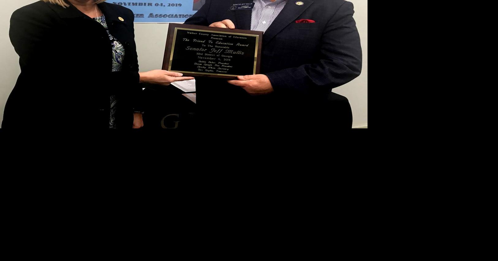 Sen. Jeff Mullis receives Friend of Education Award | Education ...