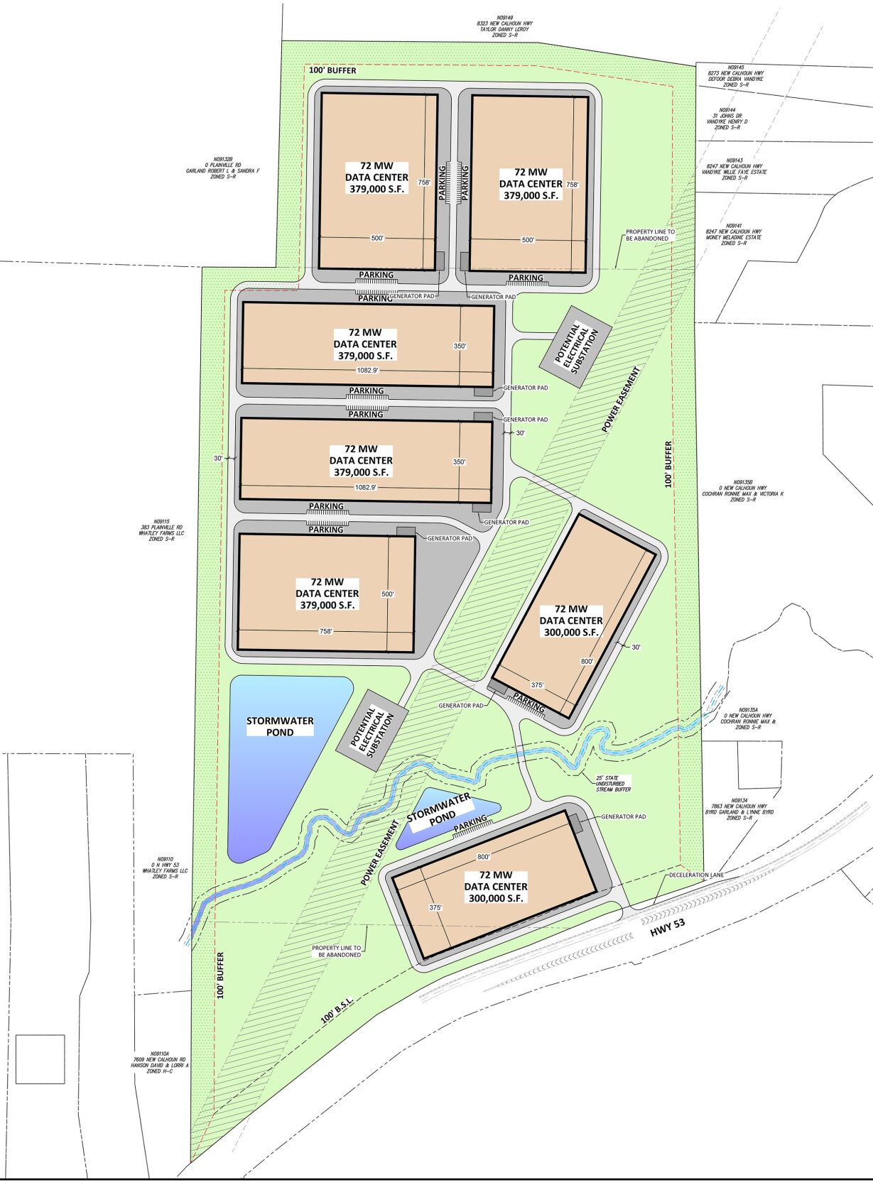 2 Million Square Foot Data Center Complex Proposed for 178 Acres Off Ga ...
