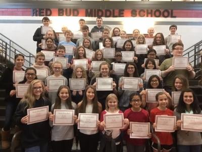 Red Bud Middle School recognizes students for positivity | The Calhoun ...