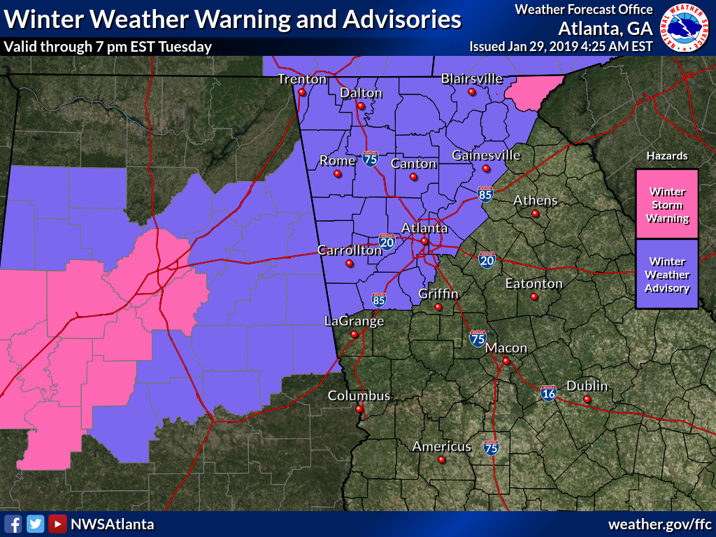 Advisory replaces winter storm warning for Gordon County | The Calhoun ...