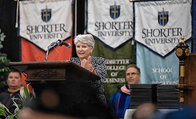Shorter University honors graduates during spring commencement ...