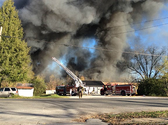 Huge fire at old mill in LaFayette | Catwalkchatt ...