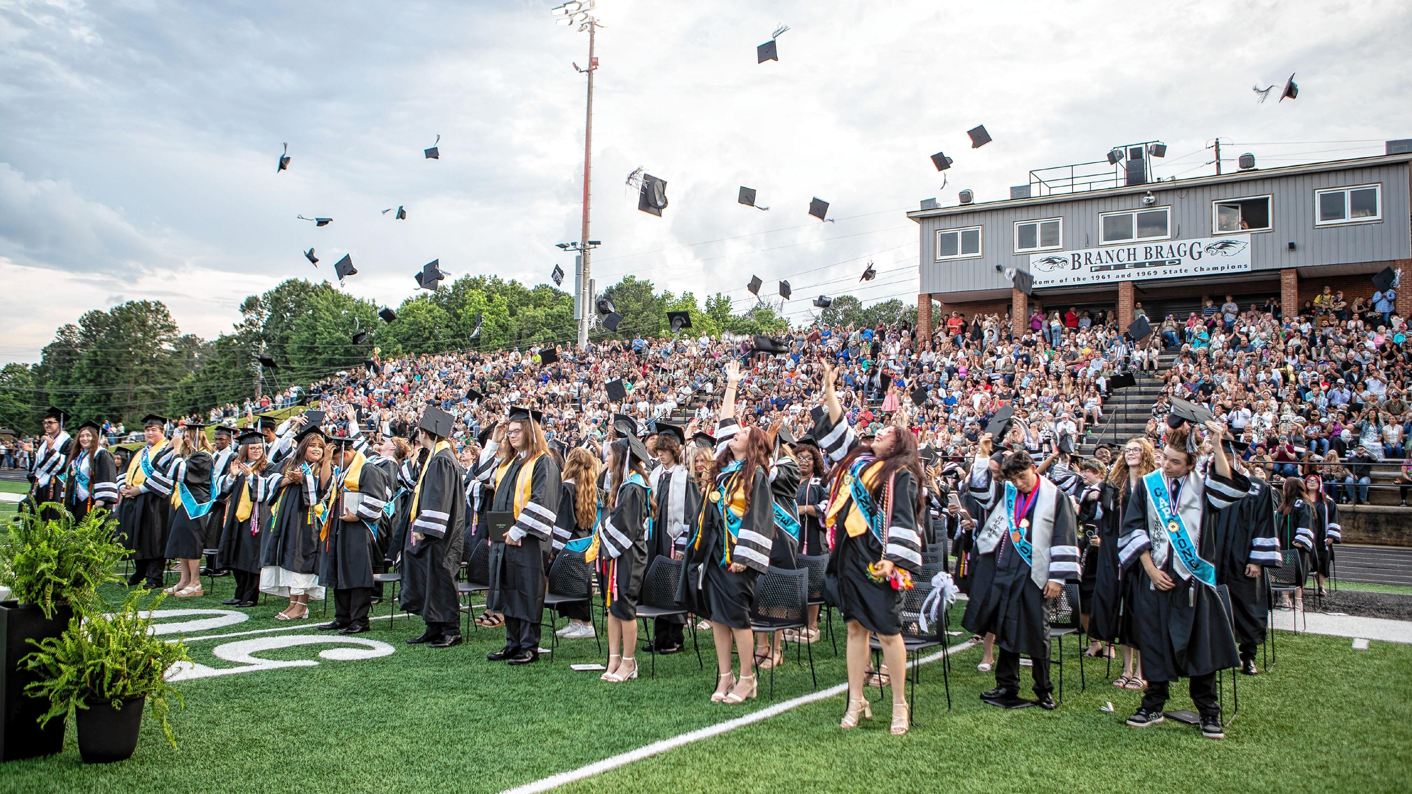 Coosa High Class of 2026 graduates as rain holds off | Education ...