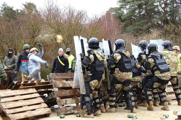 108th soldiers conduct riot control training in Germany | Local ...