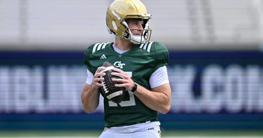 Georgia Tech fans get 1st look at QB Alberto Mendoza, RB Justice Haynes ...