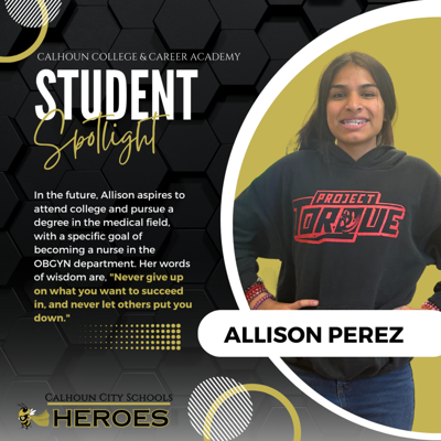 Allison Perez Takes the Spotlight as CCCA Student of the Week at ...