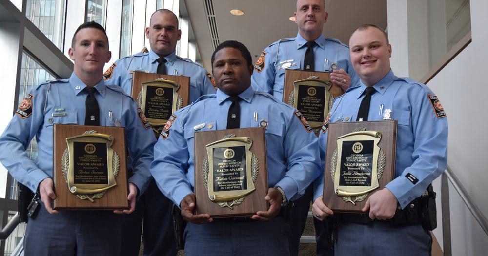 Local Georgia State Patrol officers honored with Department Valor Award ...