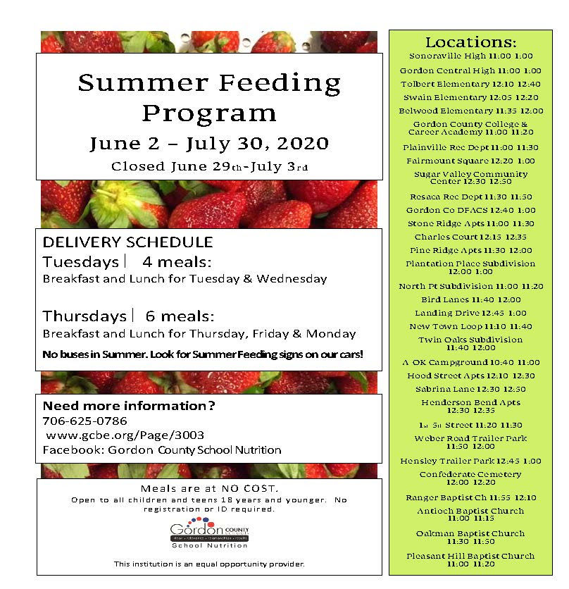 Local schools offer students summer meals through annual feeding ...