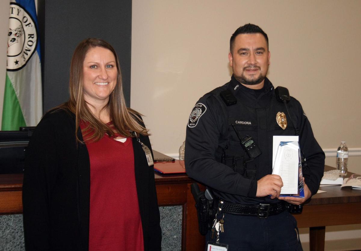 Rome honors Cardona as Officer of the Year, extends mask mandate ...