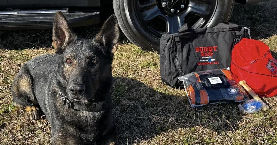Calhoun Police K-9 Gets Donated Full Medical Kit | Local ...
