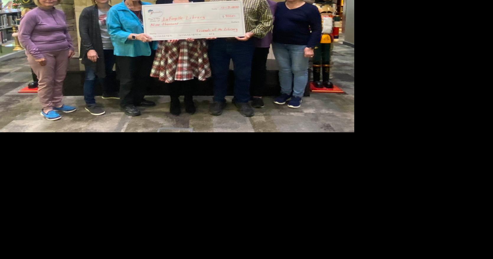 Friends of the Library donate $9,000 to the LaFayette-Walker County ...