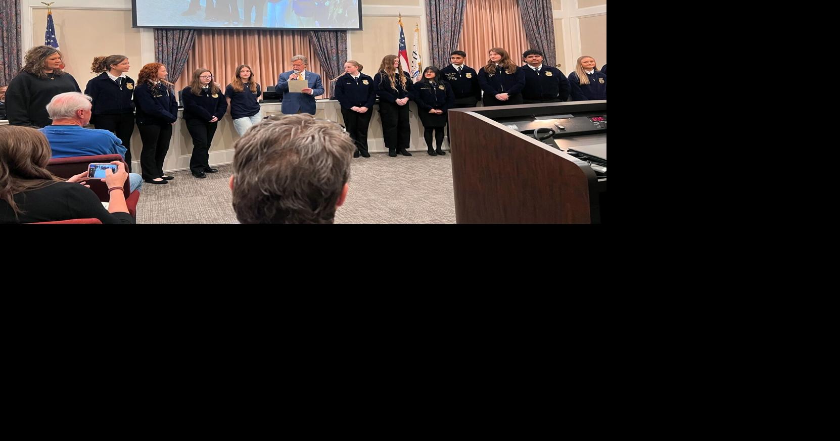 Local FFA Chapters Honored With Special Proclamation | Education ...