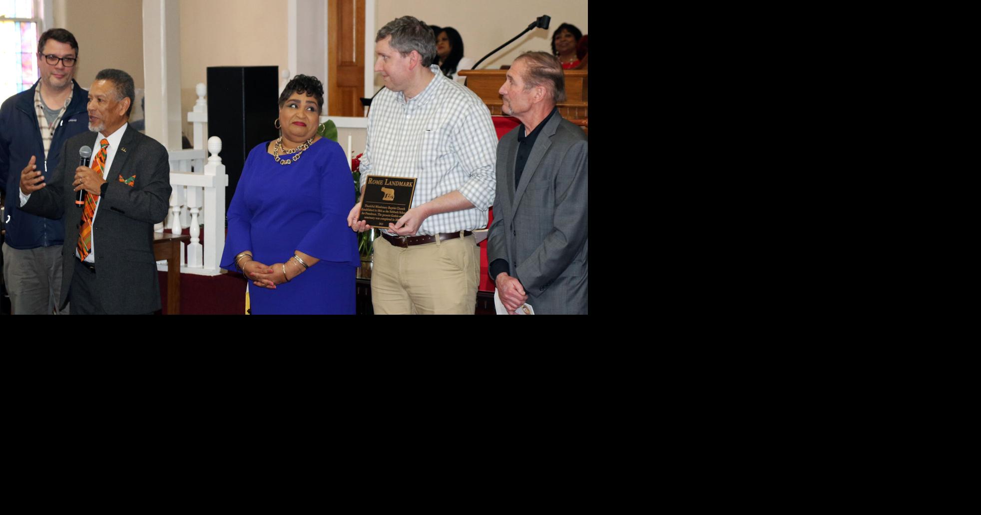 City of Rome honors history of Thankful Missionary Baptist Church ...