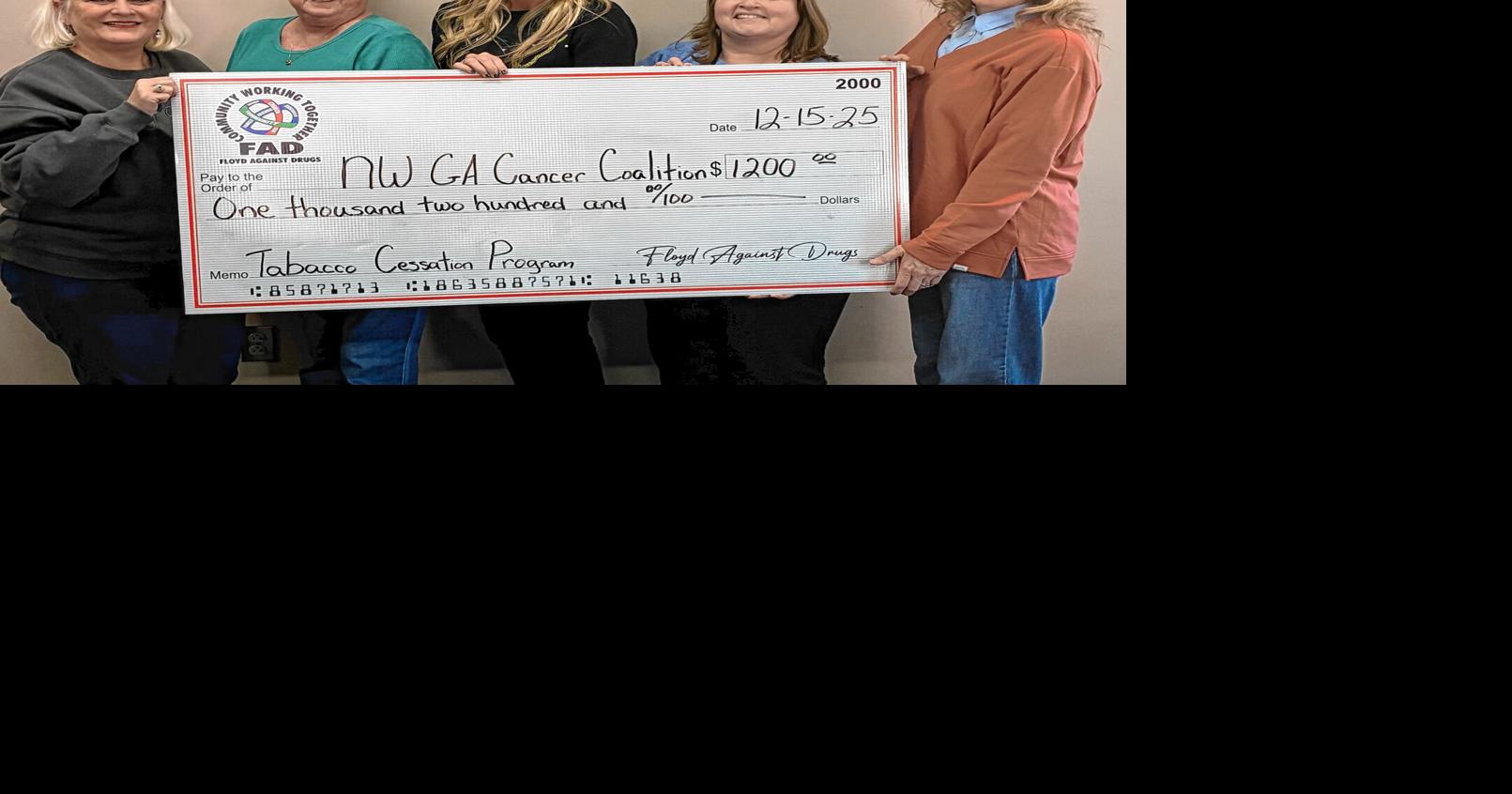 Floyd Against Drugs donates to Northwest Georgia Regional Cancer ...