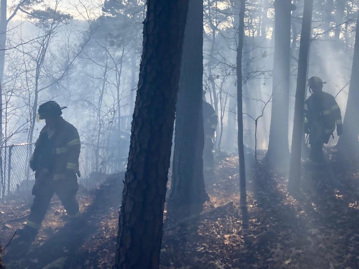 Firefighters work to put out forest fire on Mt. Alto Road | Police/Fire ...