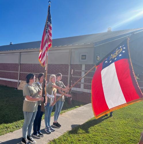 LHS color guard sponsors middle school color guard for football game ...