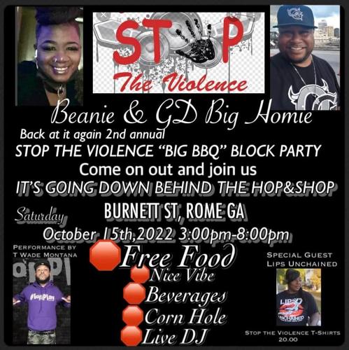"Stop the Violence" block party set for Saturday | Local News ...