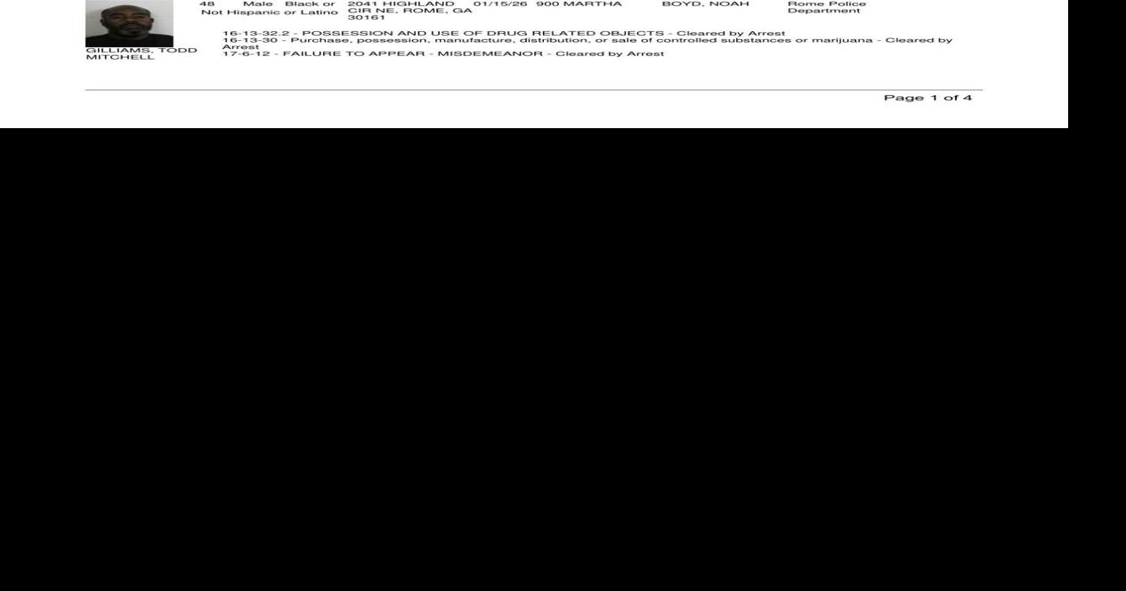 Floyd County Jail report for Thursday, Jan. 15 | Police/Fire news ...