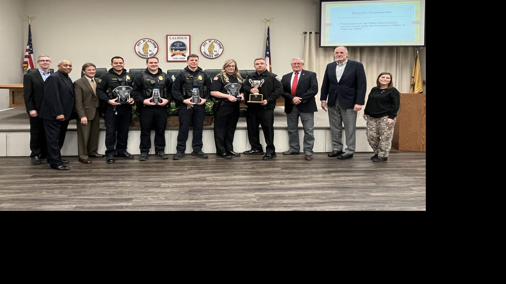 Calhoun Police Department Presented Highway Safety Awards | Local ...