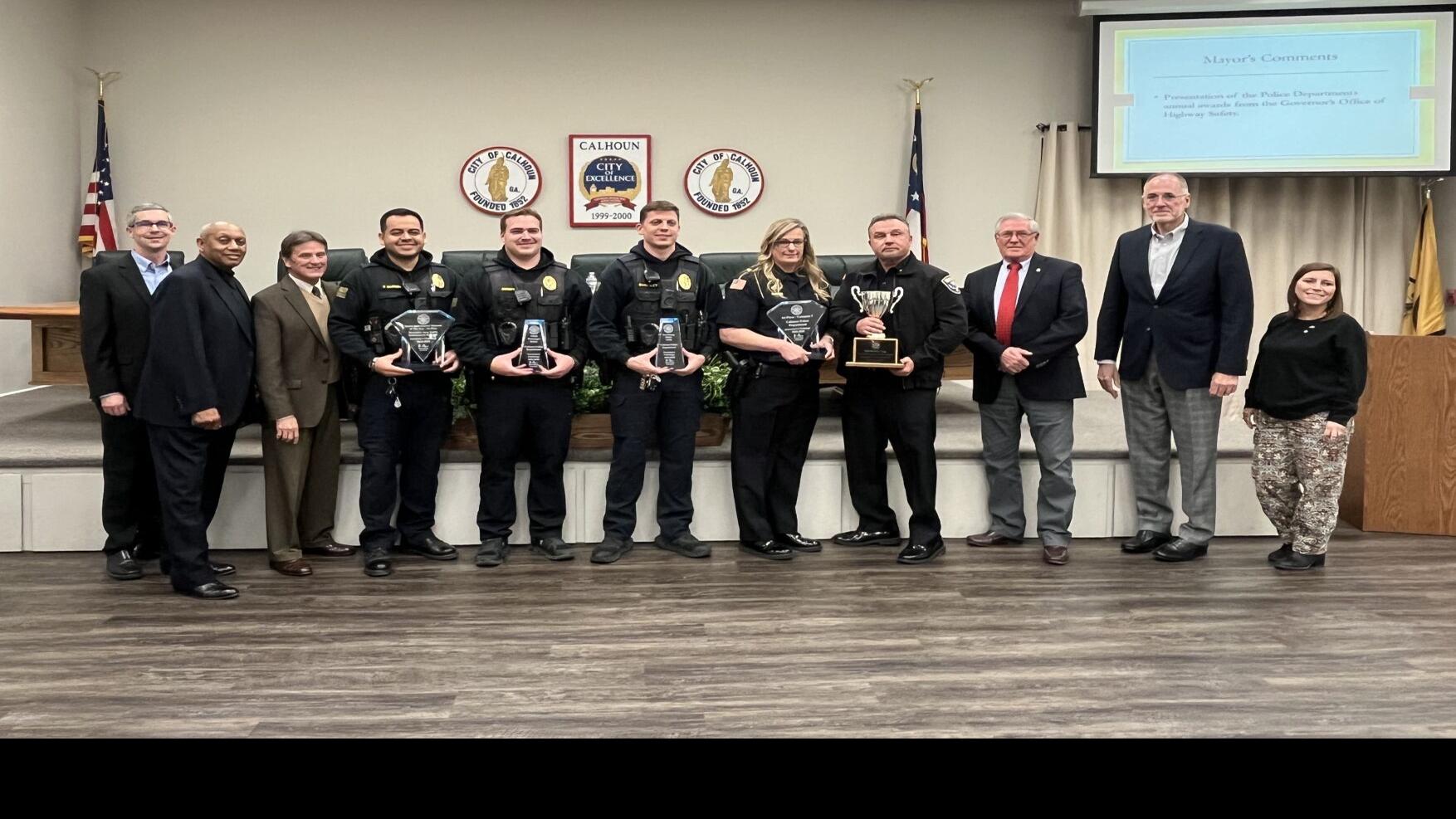 Calhoun Police Department Presented Highway Safety Awards | Local ...
