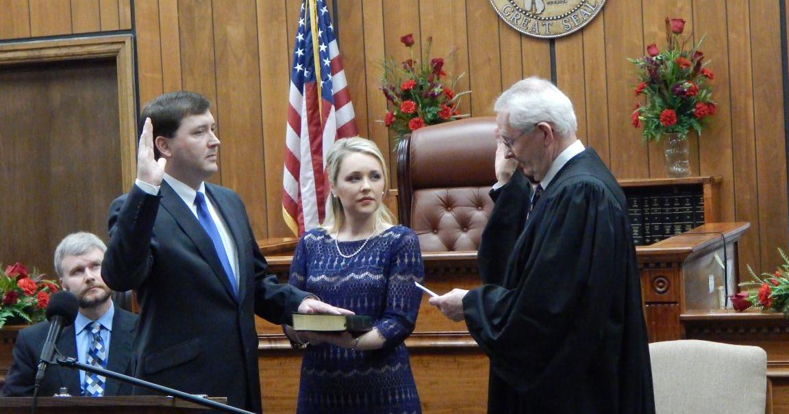Wes Mobley sworn in as Cherokee County’s newest District Court Judge ...