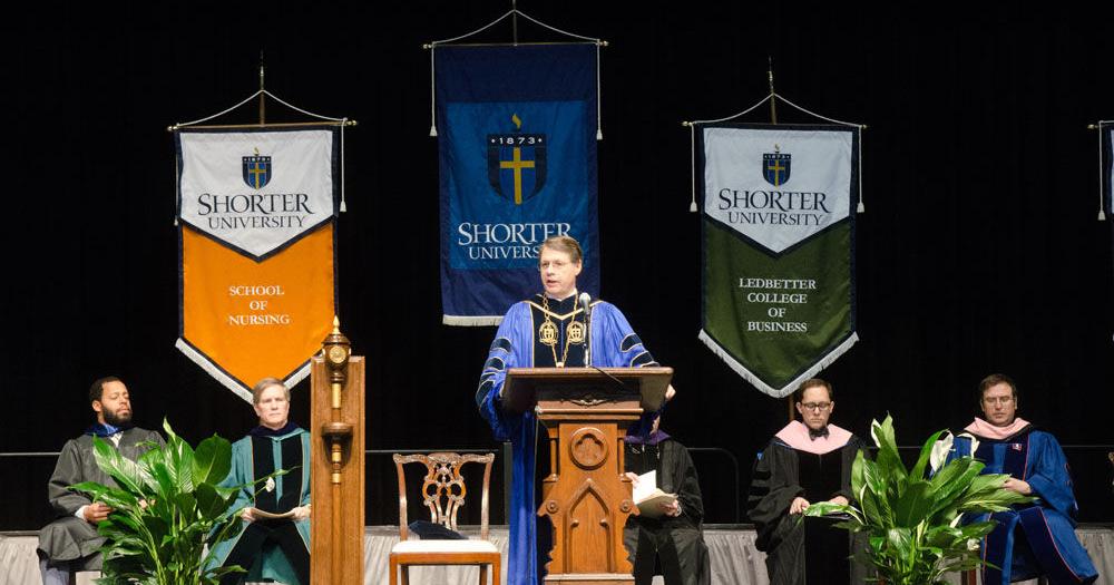 Graduates receive degrees during Fall Commencement at Shorter ...
